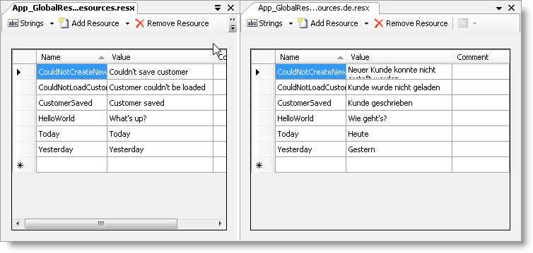 Figure 2 - .Resx files can be edited in Visual Studio, but VS.NET provides no mechanism for ...